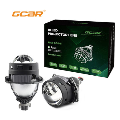 GCAR WST 3.0B-S Double Laser LED Crystal Eyes 3inch Projector Headlight 45W Bi LED Projector Lenses For Motorcycle