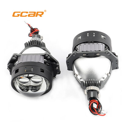 GCAR WST 3.0B-S Double Laser LED Crystal Eyes 3inch Projector Headlight 45W Bi LED Projector Lenses For Motorcycle
