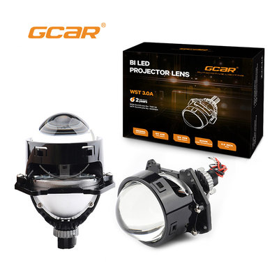 GCAR WST 3.0A 55W Bi LED Lens Projecyor 3inch 6000K Universal Projector Headlight Use for Motorcycle