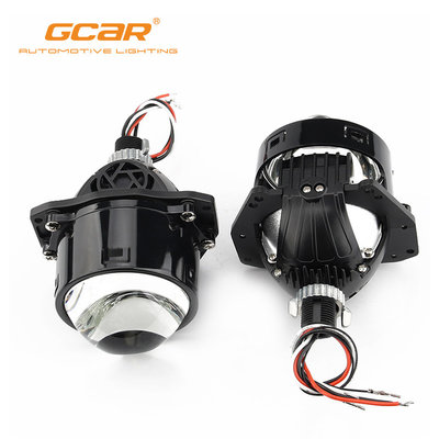 GCAR WST 3.0A-Y 55W Bi LED Lens Projector 3inch 6000K Universal Projector Headlight Use for Motorcycle