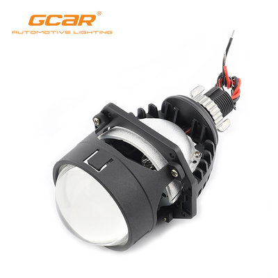 GCAR WST Super 2.5A Bi LED Projector 6000K Double Lamp Bowl Bi LED Lens Projector