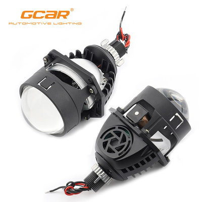 GCAR WST Super 2.5A Bi LED Projector 6000K Double Lamp Bowl Bi LED Lens Projector