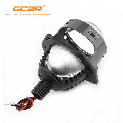 GCAR WST Super 3.0A Super Bright 3'' Bi LED Projector 6000K Double Lamp Bowl Bi LED Lens Projector