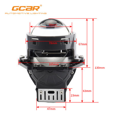GCAR P10 Bi LED Projector 110W High Low Beam Headlamp LHD RHD 3inch Bi LED Universal Projector