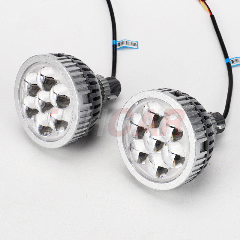 iPHCAR i6 PRO Single High Beam LED Projector Lens with Demon Eyes White Red Blue Lens Auxiliary Light for Auto Lighting