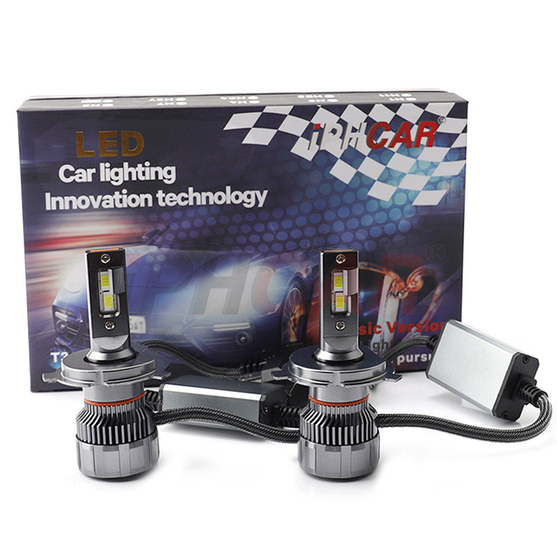 Car LED Headlights IPHCAR T3 LED Headlamp 6000K 8000LM LED Bulb for Replacement