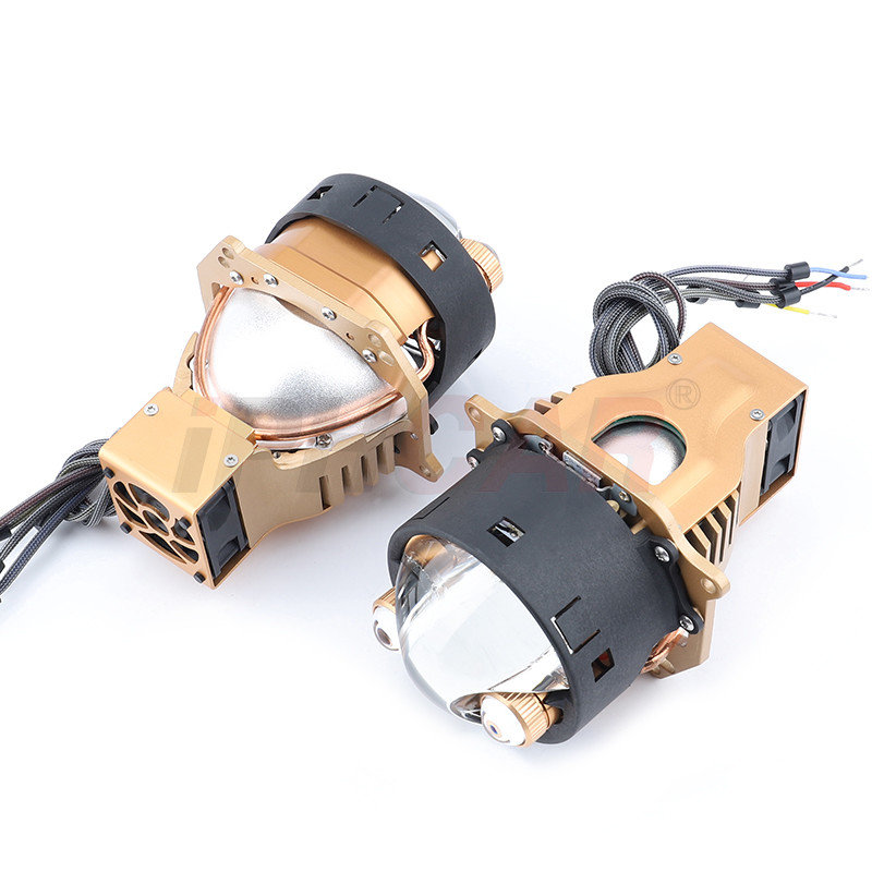 Strong light large light bulb integrated far and low beam suitable for motorcycles with long range double light cup lens