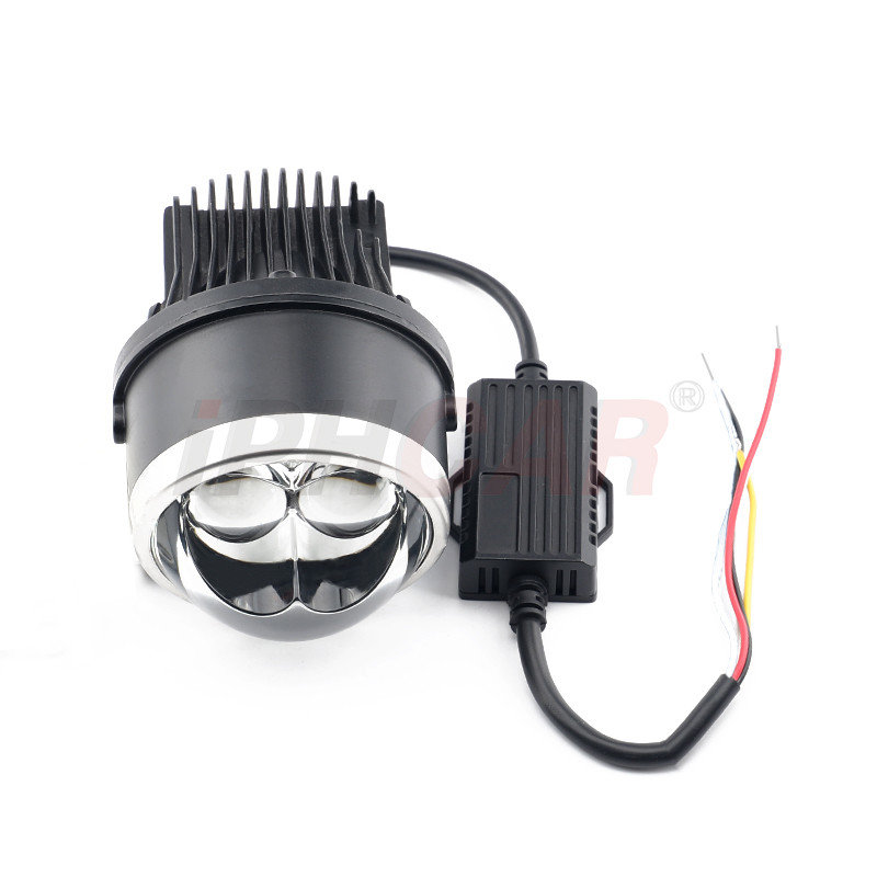 Auto Retrofit Parts M512S Double Laser LED Fog Projector Lens White+Yellow Light High Low Beam Fog Light