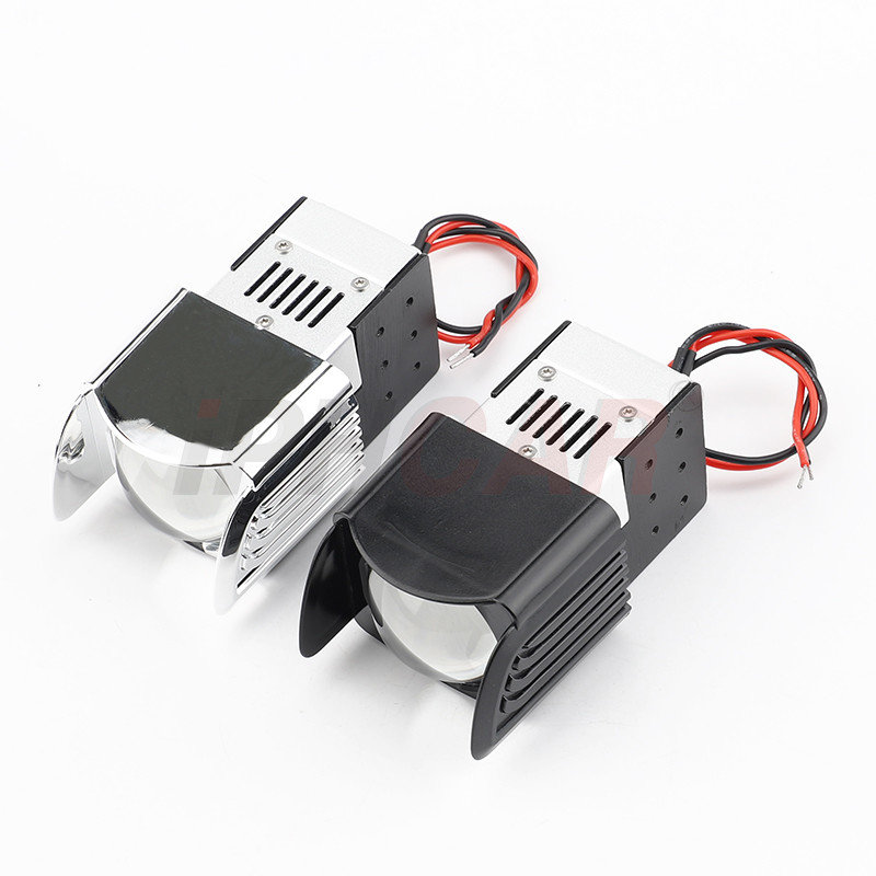 IPHCAR Hot sales Mini Matrix LED Projector Headlight MD300 1.8 inch Bi LED Headlamp High and Low beam Universal for cars