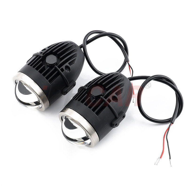 IPHCAR Mini projector Fog Lights 2.0 inch M516 Bi LED Fog Lamp LED Laser Driving Lights for Bike Motorcycle Retrofit DIY
