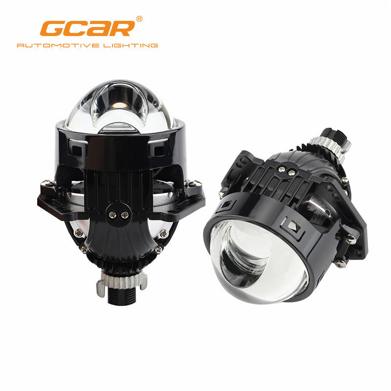 GCAR WST 3.0A-Y 55W Bi LED Lens Projector 3inch 6000K Universal Projector Headlight Use for Motorcycle