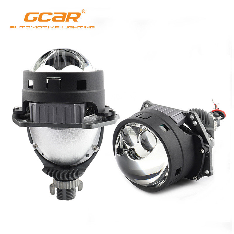 GCAR WST 3.0B-S Double Laser LED Crystal Eyes 3inch Projector Headlight 45W Bi LED Projector Lenses For Motorcycle