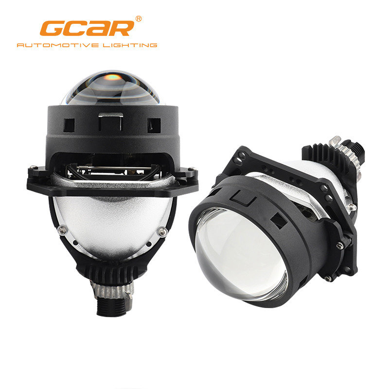 GCAR WST 3.0B Universal 3inch Projector Headlight 45W Auto LED Dual Projector Bi LED Projector Lenses For Motorcycle