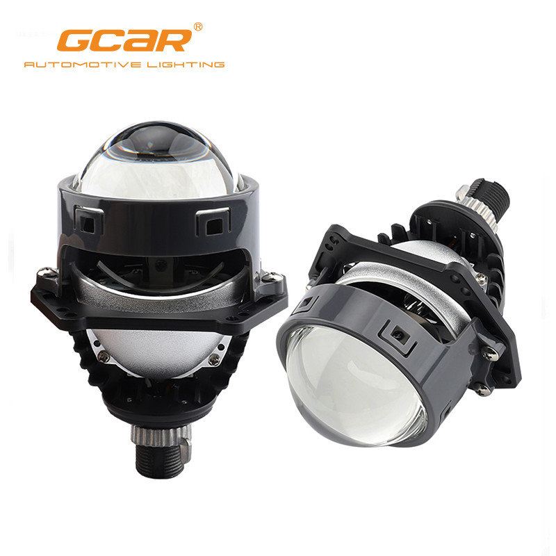 GCAR WST Super 3.0A Super Bright 3'' Bi LED Projector 6000K Double Lamp Bowl Bi LED Lens Projector