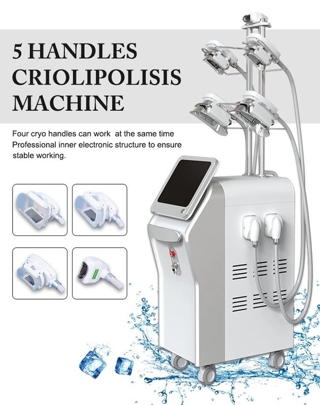 Vertical 4 Cryo Handles Work At The Same Time Cryolipolysis Device Body Sculpt Slimming supplier