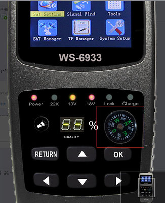 Original HD MPEG-4 Satlink Satellite Finder Meter WS 6933  High Definition