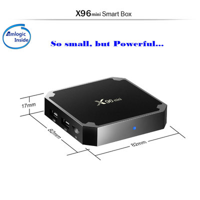 Plastic X96 Mini Android TV Box S905W Quad Core 16GB Flash 2GB Memory