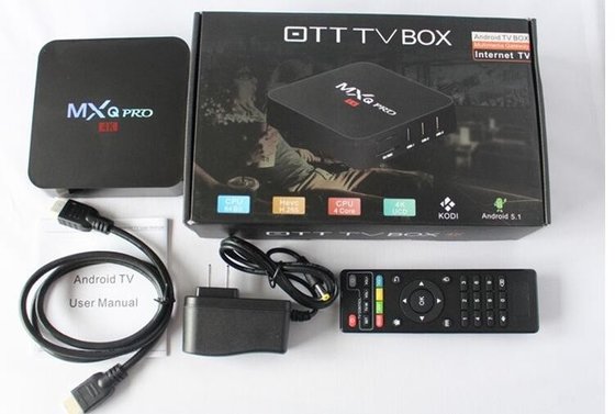 Smart MXQ Pro Android TV Box 4K Quad Core 64 Bit 1GB+8GB UHD  Media Center