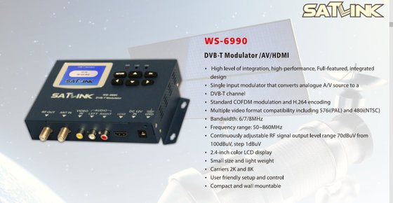 Original Modulator HDMI To Digital RF Modulator Satlink HD WS 6990