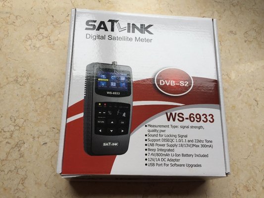 WS 6933  Satlink Satellite Finder Meter DVB-S / DVB-S2 For Satellite TV Receiver