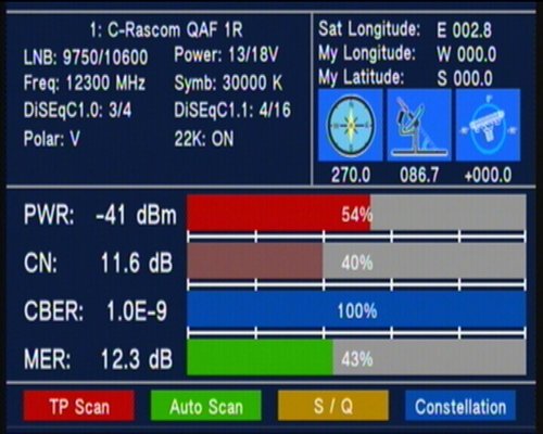 HD DVB Satellite Finder Meter For Dish Network 4.3 Inch Display Stable Performance