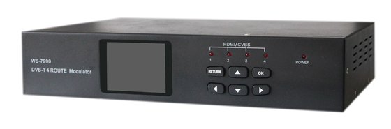 Digital 4 Route HD Video Modulator WS 7990 50~860 MHz High Performance