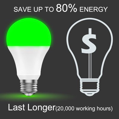 Multi Color Wifi Light Bulb No Hub 800Lm Energy Monitoring Dimmable
