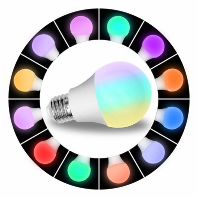 8W Wifi Enabled LED Light Bulb Smart Phone Control , Led Smart Color Changing Light Bulb 800 Lumen