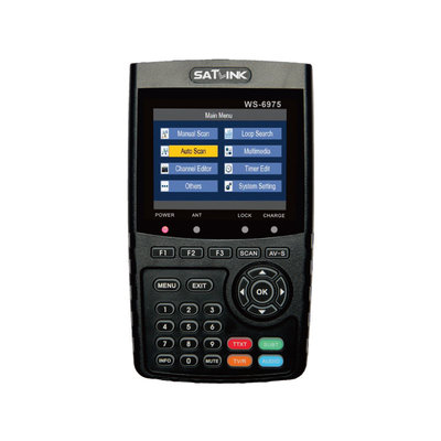 WS 6975 Satlink Digital Satellite Finder 3.5 Inch High Definition TFT LCD Display Meter