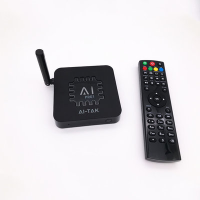 1G Ram Brazilian Iptv Box Receptor AI TAK PRO 1 Android 6 WI-FI Bluetooth 4k Branco