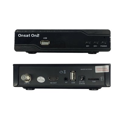 3G Sim Card Digital Satellite Receiver 1080P Full HD DVB-S2 ONSAT ON2 1 Year Warranty
