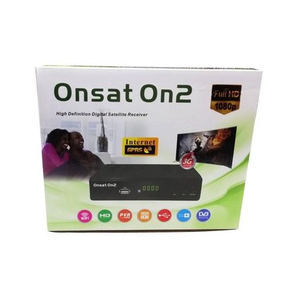 DVB-S2 ONSAT ON2 Digital Satellite TV Receiver 1080P Full HD With 6 Months TCAM Code