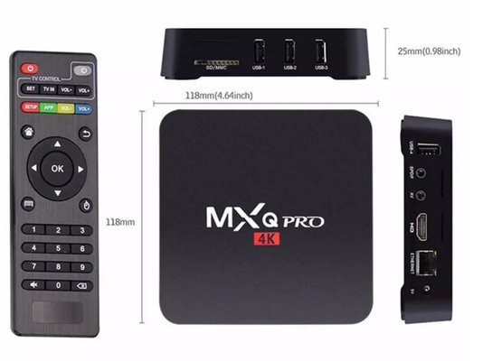4K Android Smart TV Box 1G+8G Amlogic , Quad Core OTT Android Media Box WiFi H.265