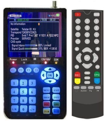 4.3 Inch DVB-S Digital Satellite Finder Meter With Patch / D Olby Factory