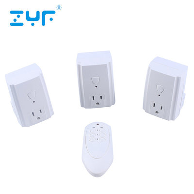 80 Feet Range Wireless Electrical Outlet Switch 5A Rated Current For Lamps / Power Strips