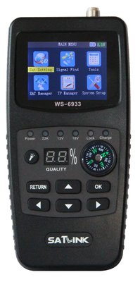 Original Satellite Dish Signal Meter HD MPEG-4 , Digital Satellite Finder With Lcd Screen DVB S2