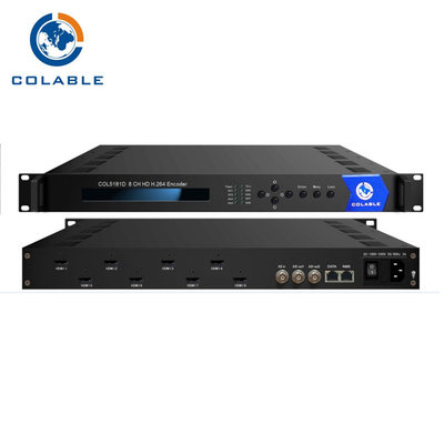 8 In 1 Hdmi Mpeg4 Video Encoder , H 264 SDI Video Encoder For Digital TV Broadcasting Headend Equipment COL5181D supplier