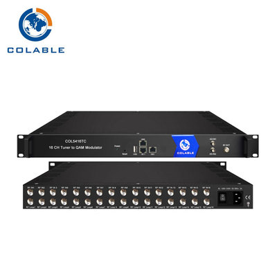 Digital Satellite Trans Modulator , 16 DVB S2 To Qam Transmodulator Durable supplier