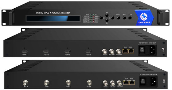 HD SDI To ASI Encoder , 4 Channel MPEG - 4 AVC H 264 SDI To UDP Encoder COL5100D supplier