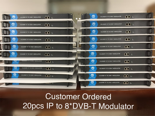 IP To DVB T 8 Channels RF Modulator , Hdmi Channel Modulator For Digital TV Headend System supplier
