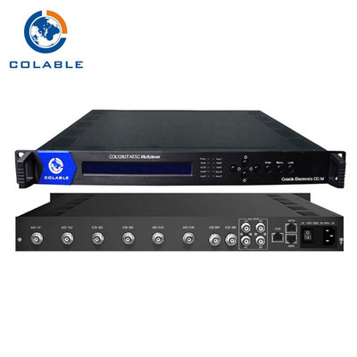 ATSC T To IP Video Multiplexer 2 ASI + 6 Tuner DVB T2 DVB T For Digital TV Broadcasting supplier