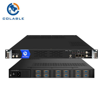 Digital SD CVBS To DVB T Encoder Modulator With 24 Channel AV Input COL5184A supplier