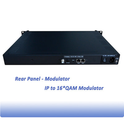Digital TV 16 In 1 Edge IP QAM Modulator With Mux & Scr For Annex A B C COL5416 supplier