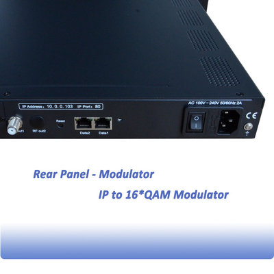Digital TV 16 In 1 Edge IP QAM Modulator With Mux & Scr For Annex A B C COL5416 supplier