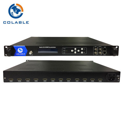Colable DVB T Encoder Modulator COL5011H 12 Channel HDMI To COFDM Encodulator supplier