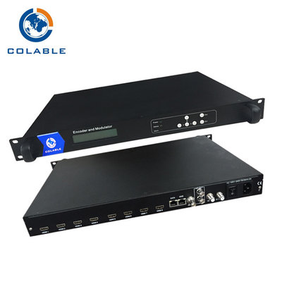 Digital Audio Video HD SD To RF QAM Encoder Modulator With 4 / 8 Channel Input COL5011U supplier