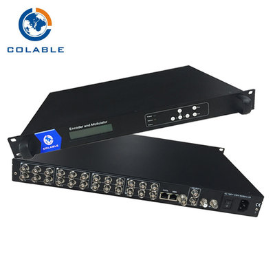 Digital TV SD Encoder Modulator With 8 Ch AV To ISDB T RF Encoder Modulator supplier