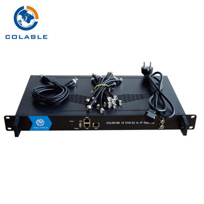 16ch DVB-S2 DVB-T2 To SPTS DVB IP Gateway IPTV Hotel Solution Free To Air supplier