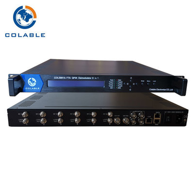 FTA Digital Satellite Receiver Decoder 6 DVB - S2 ASI Mux To IP Demodulator COL5881A supplier