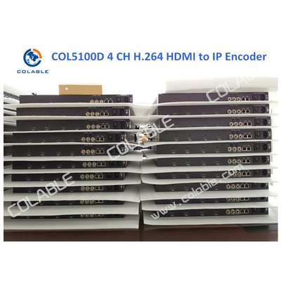 MPEG4 IPTV Video Encoder 4 Channel HDMI To IP Encoder For DTV System COL5100D supplier